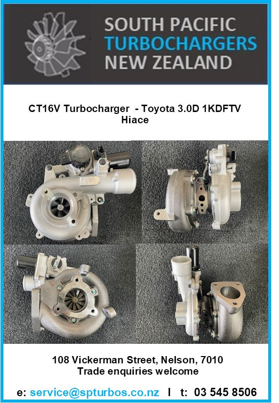 Toyota Hiace 3.0D 1KD-FTV Turbo – South Pacific Turbochargers