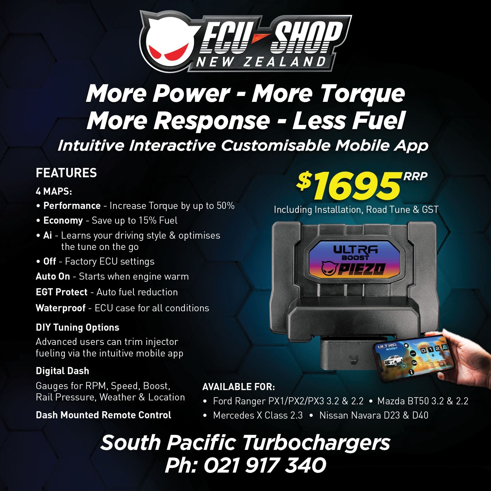 UltraBoost Piezo Tuning Module – South Pacific Turbochargers